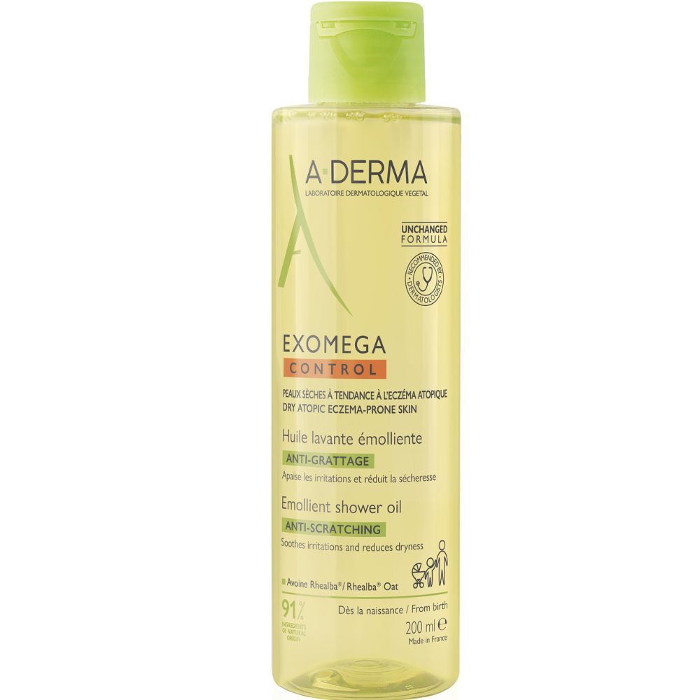 A Derma Exomega control óleo de banho para peles atópicas - poupe até 12%